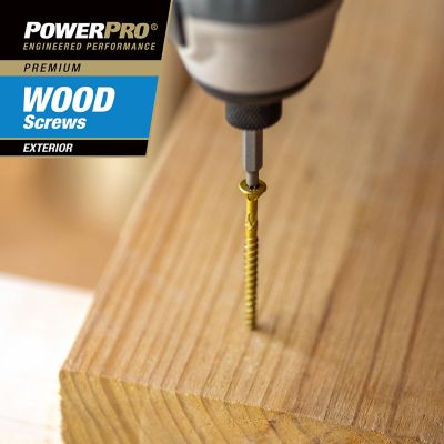 Hillman Power Pro Premium Exterior Wood Screws (#9 x 2-1/2in.) -1lb at ...