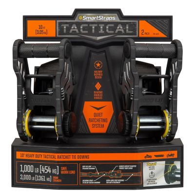 SmartStraps 10 ft. Tactical Tie Down Straps, 2 pk.