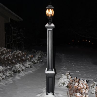 Mayne Signature Lamp Post with Mount, Black at Tractor Supply Co.