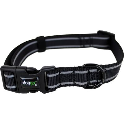 doggo Reflective Dog Collar, M,Black at Tractor Supply Co