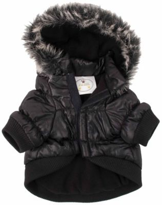 Pet Life Classic Metallic Fashion Insulated Dog Coat with Removable ...