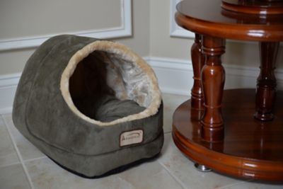 Armarkat Indoor Cave Cat Bed with Pad for Kitty, 18 in., Laurel Green