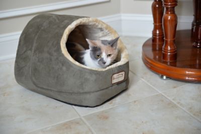 Armarkat Indoor Cave Cat Bed with Pad for Kitty, 18 in., Laurel Green