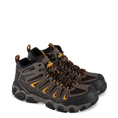 Thorogood Men's Composite Toe Mid Hiker Boots, Brown/Orange