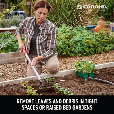 Corona 5.5 in. Aluminum 7-Tine Raised Bed Garden Rake with ComfortGEL ...