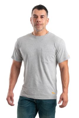Berne Men's Performance Short-Sleeve Pocket T-Shirt, 2XLT,Heather Gray ...