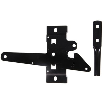 Hillman Hardware Essentials Cd Post Mount Gate Latch, Black