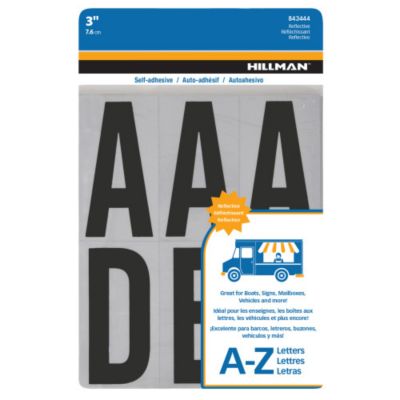 Hillman 3In Myl-Reflective-B/S-Packaged-Letter at Tractor Supply Co.