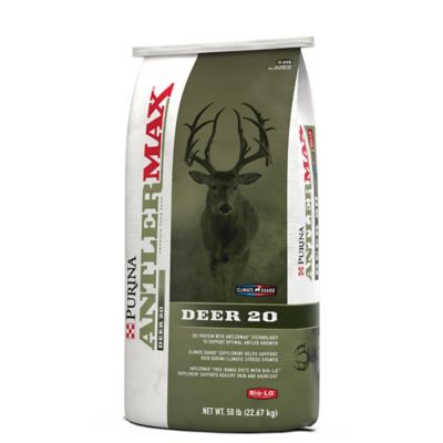 Purina AntlerMax Pelleted Deer Feed 20 with Climate Guard and Bio LG ...