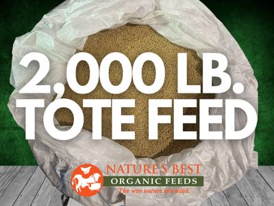 Nature's Best Organic Hog and Sow Feed Pelleted Pig Feed Tote, 2,000 lb ...