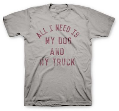 Goodie Two Sleeves Men's Short-Sleeve All I Need T-Shirt, L,Ice Grey at ...