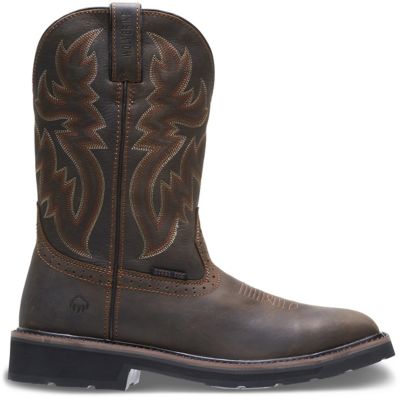 Wolverine Men's Square Steel Toe Rancher Wellington Boots, 11 EW,Brown ...