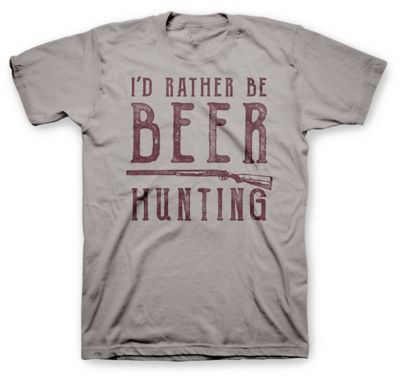 Goodie Two Sleeves Men's Short-Sleeve Beer Hunting T-Shirt, S,Ice Grey ...