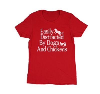 Goodie Two Sleeves Women's Short-Sleeve Easily Distracted T-Shirt, S ...