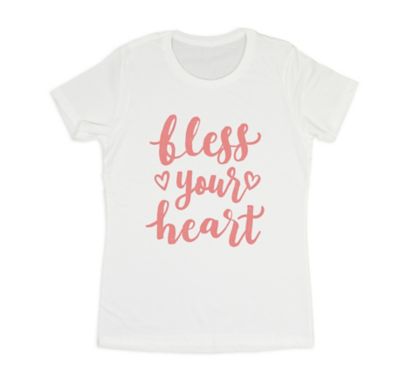 Goodie Two Sleeves Women's Short-Sleeve Bless Your Heart T-Shirt, L ...