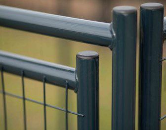 Tarter 10 ft. x 5 ft. x 6 ft. Blue Champion Complete Welded Wire Dog ...