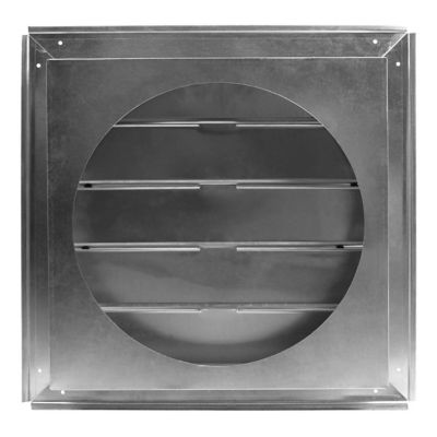 Maxx Air 18 In. Automatic Metal Shutter for Gable-Mount Power Attic ...