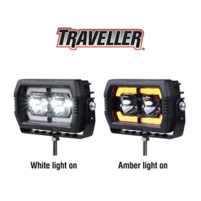 Traveller 1,370-Lumen LED Offroad Pod Lights with Amber Function, 7 in ...