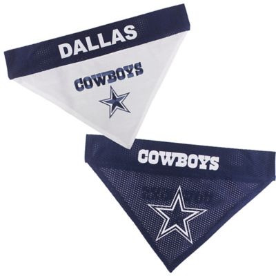 Pets First NFL Dallas Cowboys Reversible Pet Bandana, L/XL,White at ...