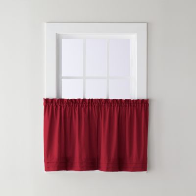 SKL Home Holden Tier Window Curtains, Garnet, 1 Pair at Tractor Supply Co.