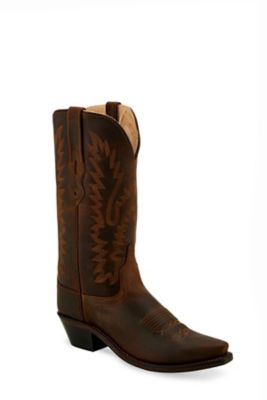 Old West Women's Fashion Boots, 12 in., Brown, 9.5,Brown at Tractor ...