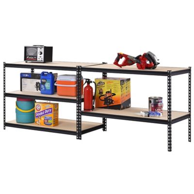 Muscle Rack 5-Shelf 48 in. x 18 in. x 72 in. Shelving Unit, Black at ...