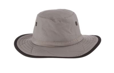 Dorfman Pacific Men's Supplex Dim Brim Fossil Hat, UPF 50+ Protection