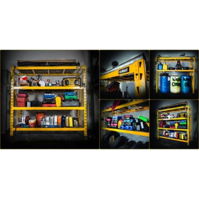 DeWALT 4-Shelf 77 in. x 72 in. x 24 in. Industrial Storage Rack at ...