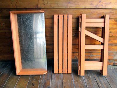 northbeam Galvanized Metal Folding Utility Table and Potting Bench, 15. ...