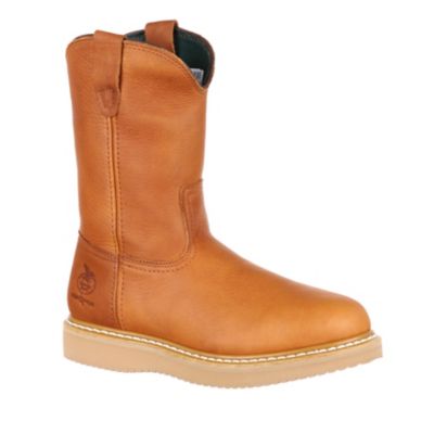 Georgia Boot Men's Steel Toe Wedge Pull-On Work Boots, 10 in., 10.5 W ...