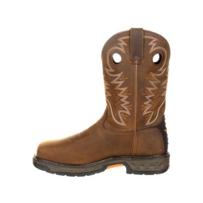 Georgia Boot Men's Carbo-Tec Alloy Toe Waterproof Pull-On Wellington Boots