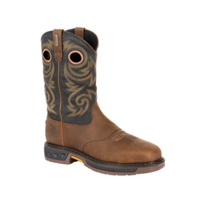 Georgia Boot Men's Steel Toe Carbo-Tec LT Waterproof Pull-On Work Boots ...