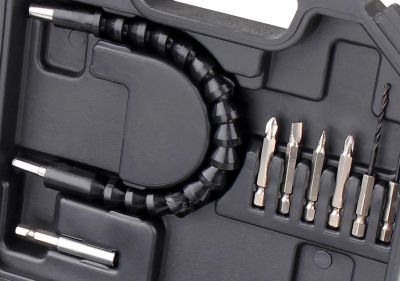 Apollo Tools Cordless 3.6V Lithium-Ion Screwdriver, Rechargeable, 45 pc ...
