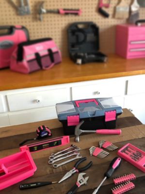 Apollo Tools 53 pc. Tool Kit with Tool Box, Pink at Tractor Supply Co.