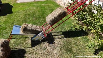 Hayrite 16 ft. Bale Elevator, No. 55 Chain, 3/4 HP Motor at Tractor ...