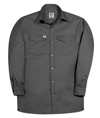 Big Bill Men's Premium Long-Sleeve Work Shirt, 4XL,Charcoal at Tractor ...