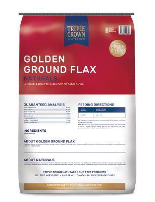 Triple Crown Naturals Golden Ground Flax Horse Supplement, 25 lb. Bag ...