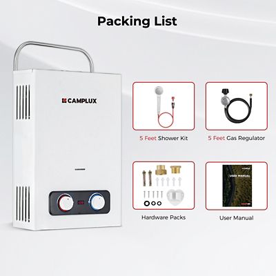 Camplux Pro Series 1.58 GPM 41,000 BTU Outdoor Portable Propane ...