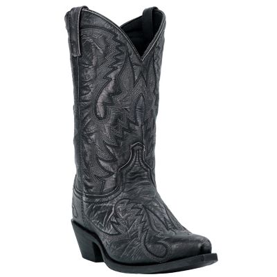 Laredo Men's Garrett Distressed Western Boots, 9 M,Black at Tractor ...