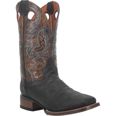 Dan Post Men's Deuce Western Boots, 12 W,Black/Brown at Tractor Supply Co