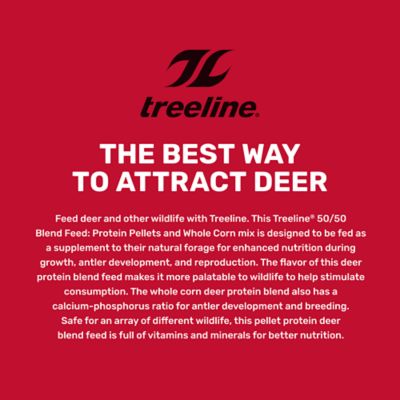 treeline 50/50 Protein Mix Pelleted/Whole Corn Deer Feed, 40 lb. Bag at ...