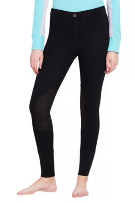 TuffRider Women's Starter Low-Rise Pull-On Knee-Patch Breeches, 32 ...