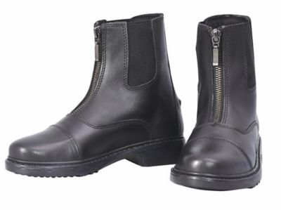 TuffRider Kids' Perfect Front Zip Paddock Riding Boots, 13,Black at ...