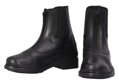 TuffRider Girls' Starter Front Zip Paddock Riding Boots, 8,Black at ...