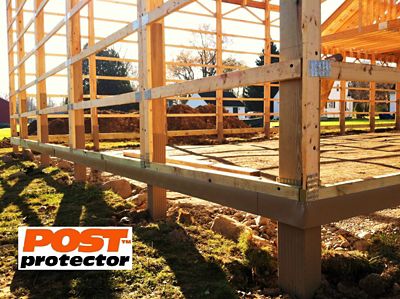 Post Protector 6 in. x 6 in. x 42 in. In-Ground Post Decay Protection ...