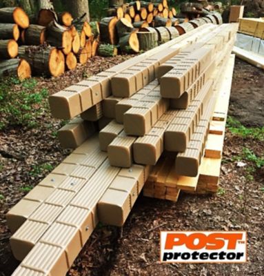 Post Protector 6 in. x 6 in. x 42 in. In-Ground Post Decay Protection ...