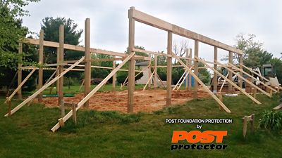 Post Protector 6 in. x 6 in. x 60 in. In-Ground Post Decay Protection ...