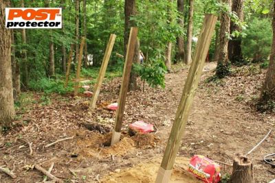 Post Protector 6 in. x 6 in. x 60 in. In-Ground Post Decay Protection ...