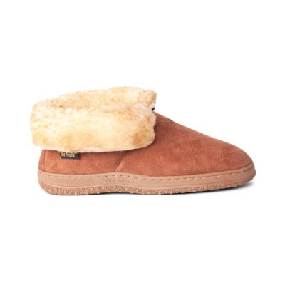 Old Friend Footwear Men's Bootee Ankle High Leather Slippers, 12 Extra ...