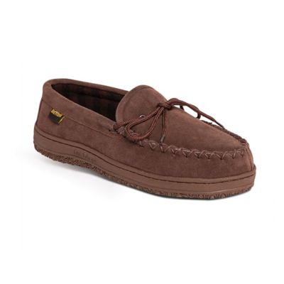 Old Friend Footwear Men's Wisconsin Moccasin Slippers, 13 M,Dark Brown ...